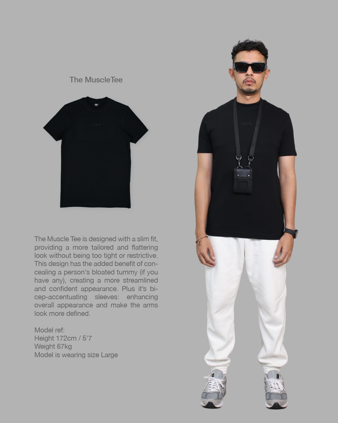 ASAS Muscle Tee in Black – TUATU